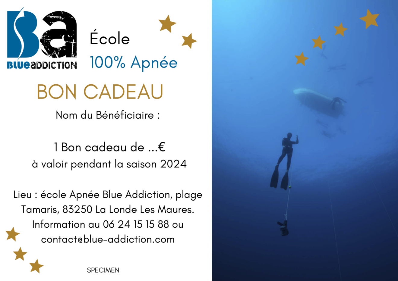 Bon cadeau | Blue-Addiction
